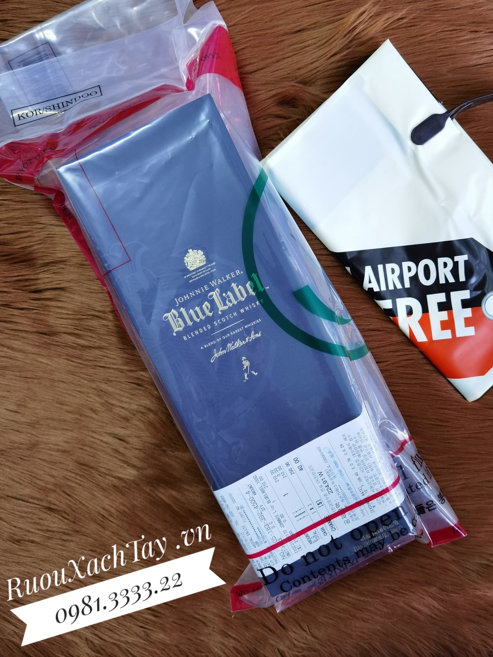 Rượu JW Blue Label Duty Hàn 1L